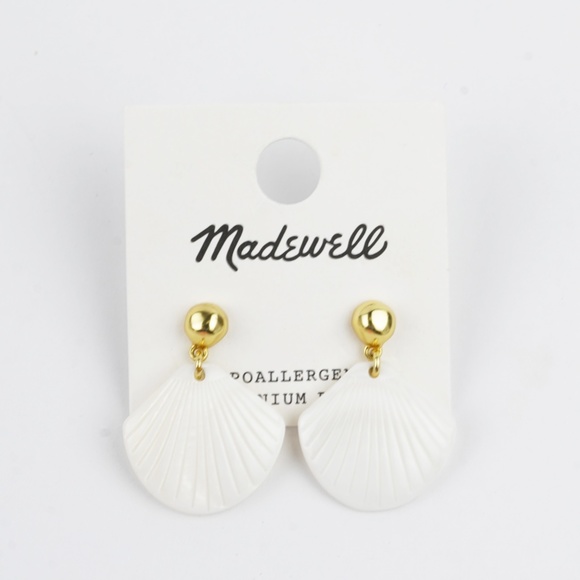 Madewell | Jewelry | New Madewell Enamel Shell Statement Earrings ...